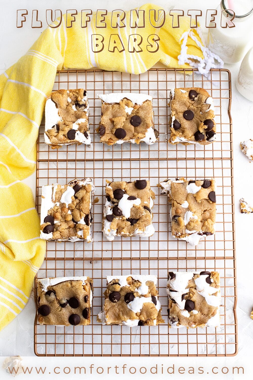 Fluffernutter Cookie Bars | Comfort Food Ideas | Dessert Recipe