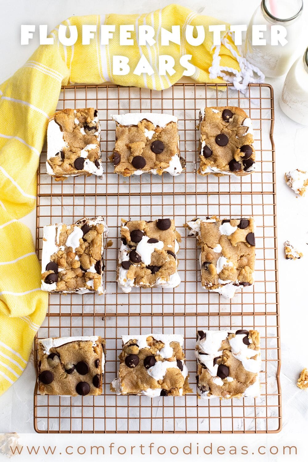 Fluffernutter Cookie Bars | Comfort Food Ideas | Dessert Recipe